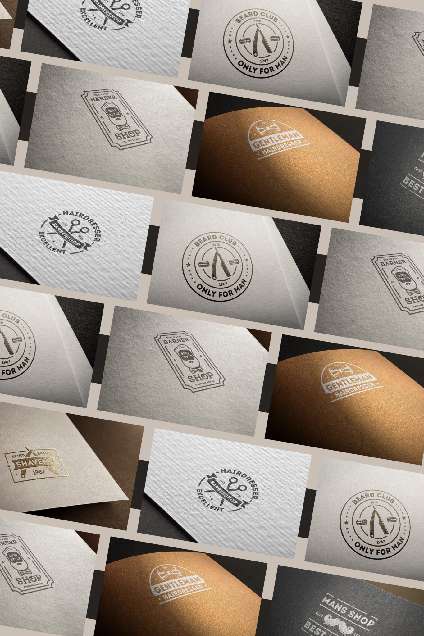 Barber Shop Logo Kit – MasterBundles