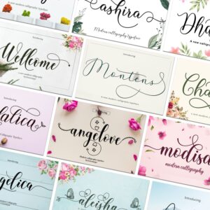 Romantic Collection Font Bundle – MasterBundles