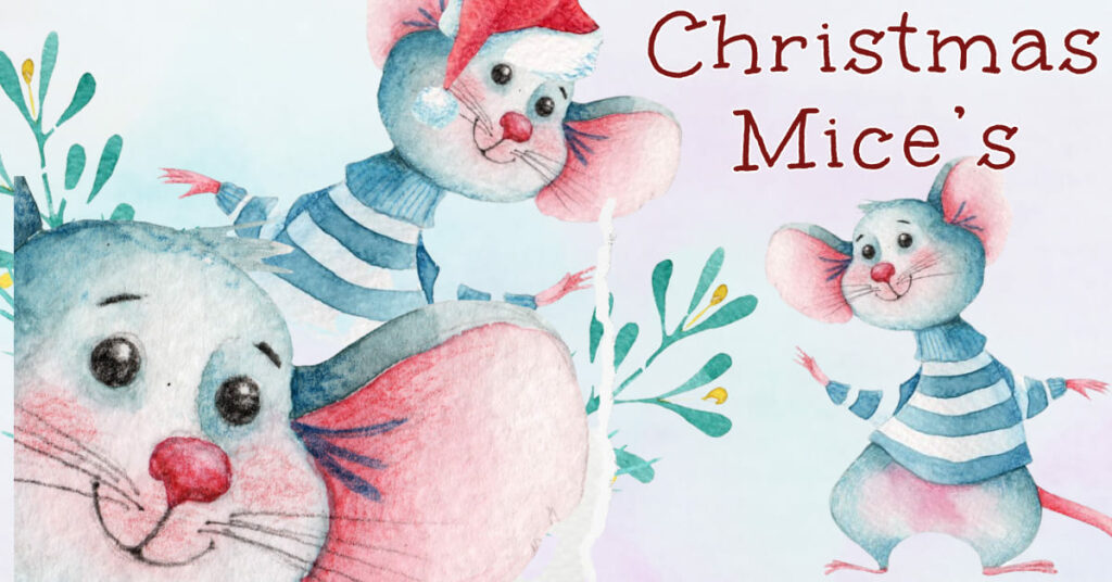 Watercolor Christmas Mice Clip Art – MasterBundles