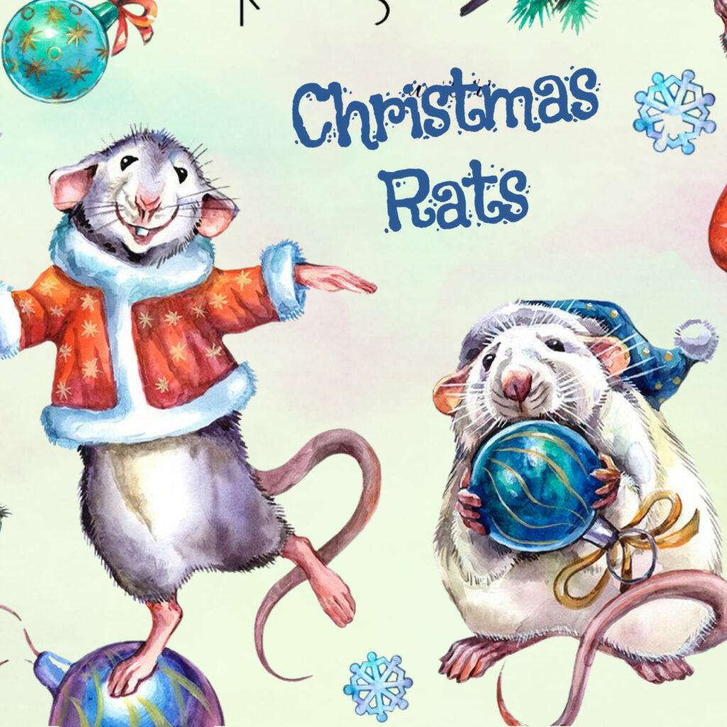 Christmas Rats Watercolor Set – MasterBundles