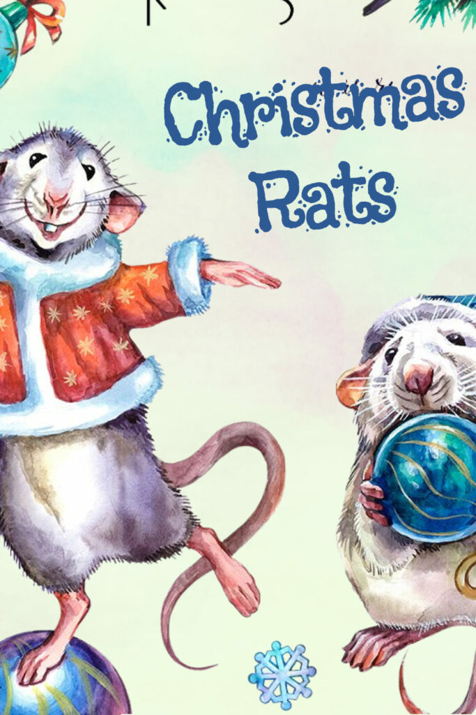 Christmas Rats Watercolor Set | Master Bundles