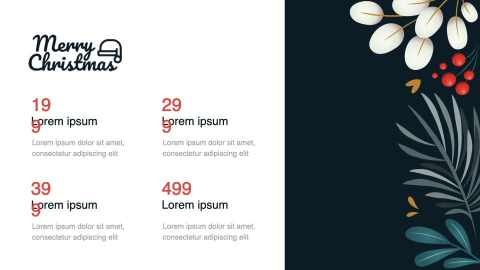 Christmas Presentation Template: 50 Slides | Master Bundles