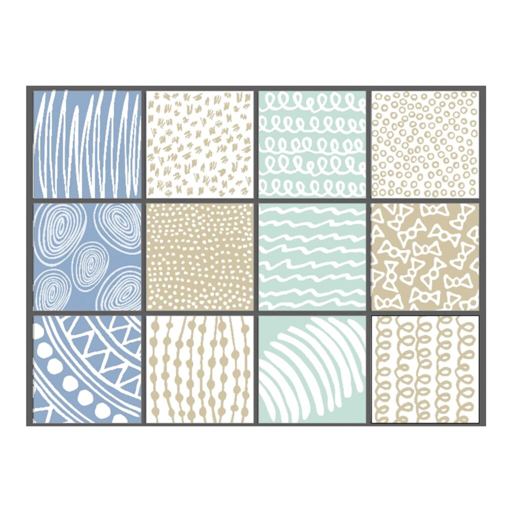 Doodles texture elements + 12 cards - MasterBundles