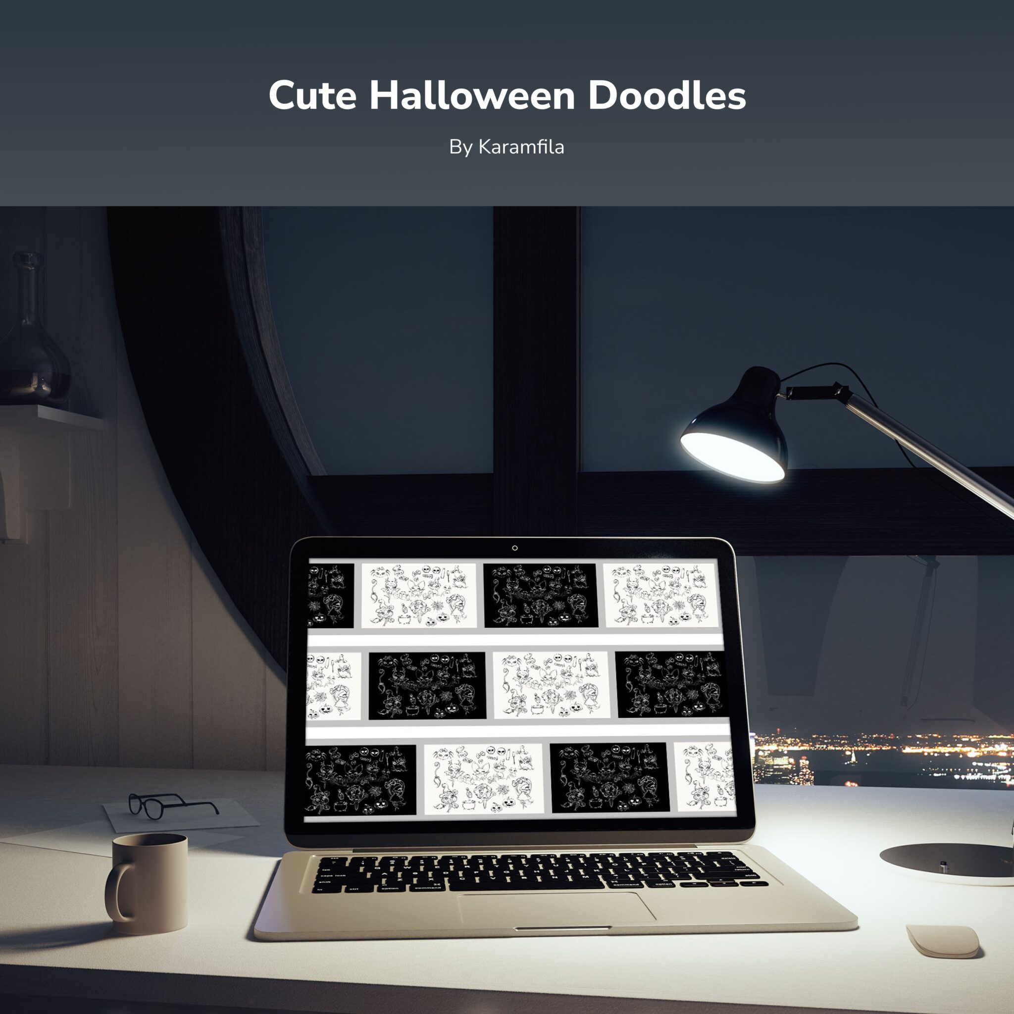 Doodle Halloween Set Clip Art | Master Bundles