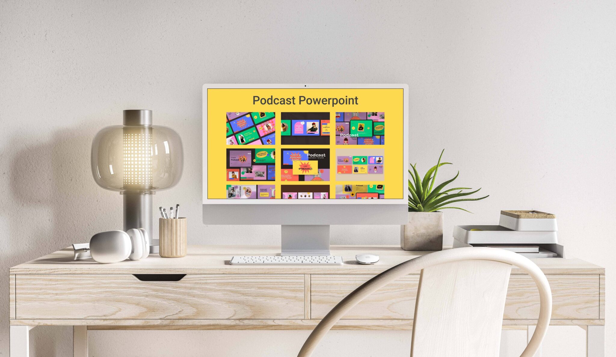 Podcast Powerpoint Template – MasterBundles