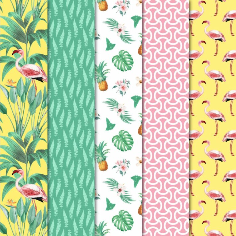 Digital Paper - Pink Flamingo II – MasterBundles
