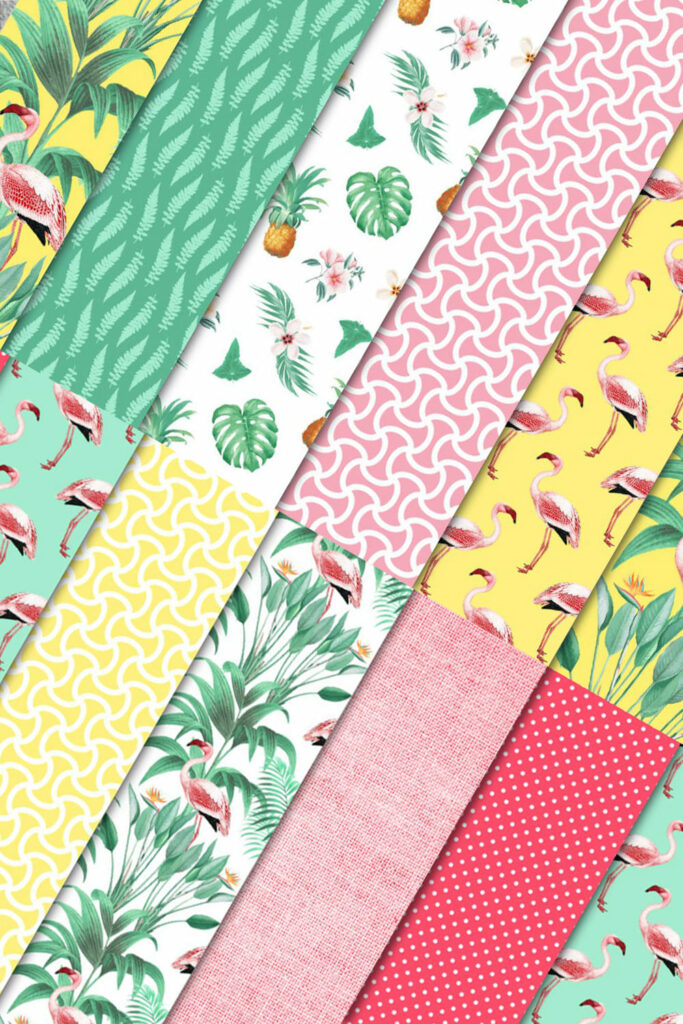 Digital Paper - Pink Flamingo II – MasterBundles