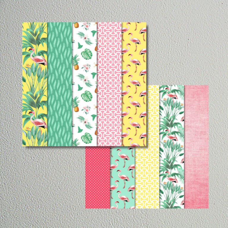 Digital Paper - Pink Flamingo II – MasterBundles