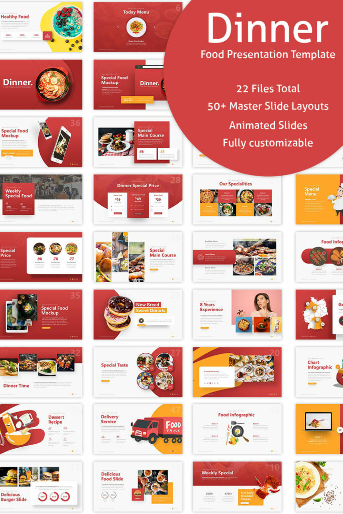 Dinner - Food Presentation Template – MasterBundles