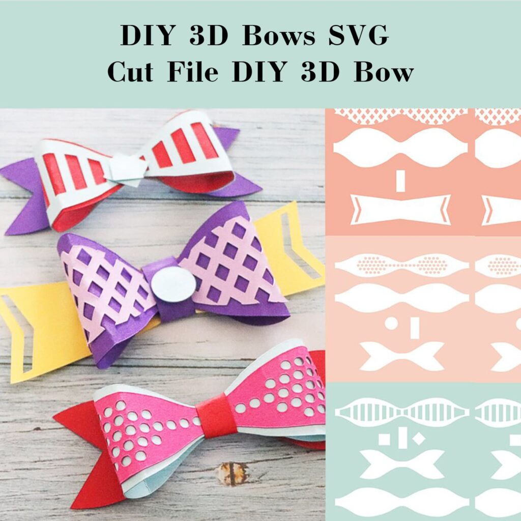 Bow Template SVG | 3D Bow SVG Cut – MasterBundles