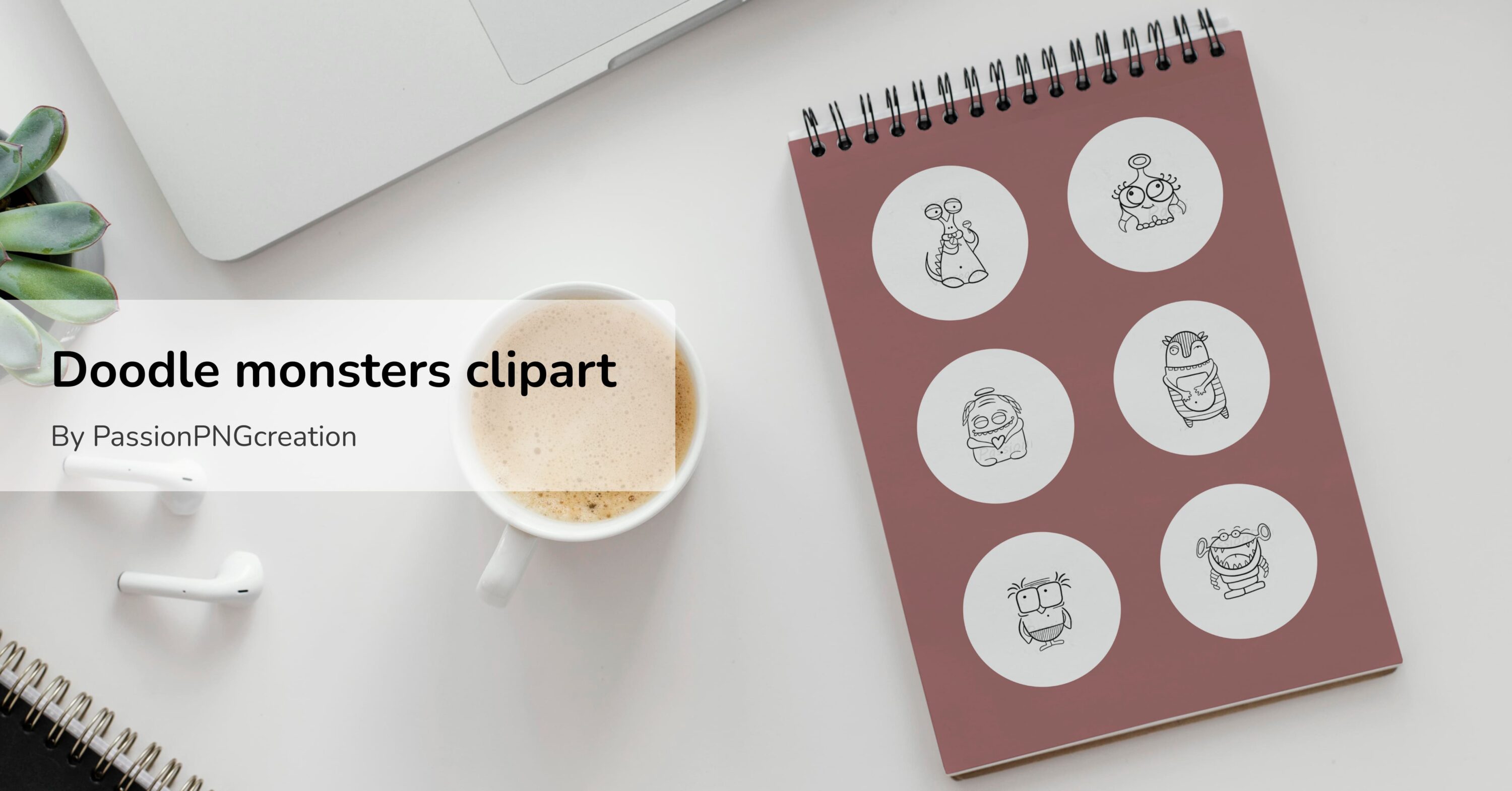 Doodle Monsters Clipart – MasterBundles