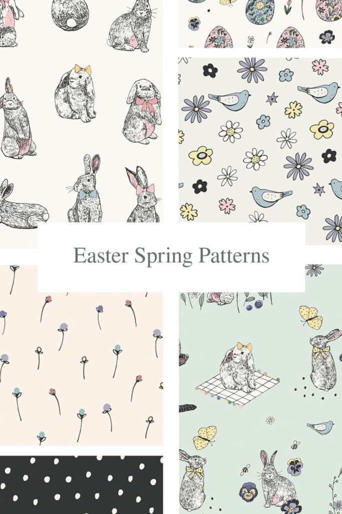 Easter Spring Patterns – MasterBundles