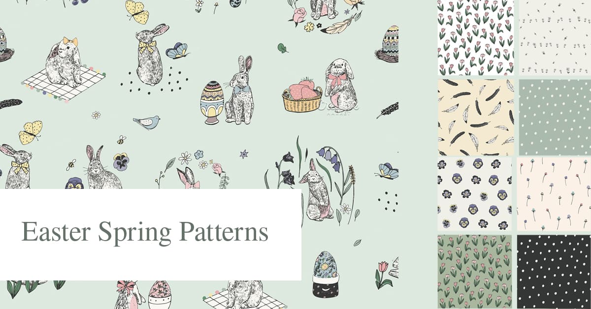 Easter Spring Patterns – MasterBundles