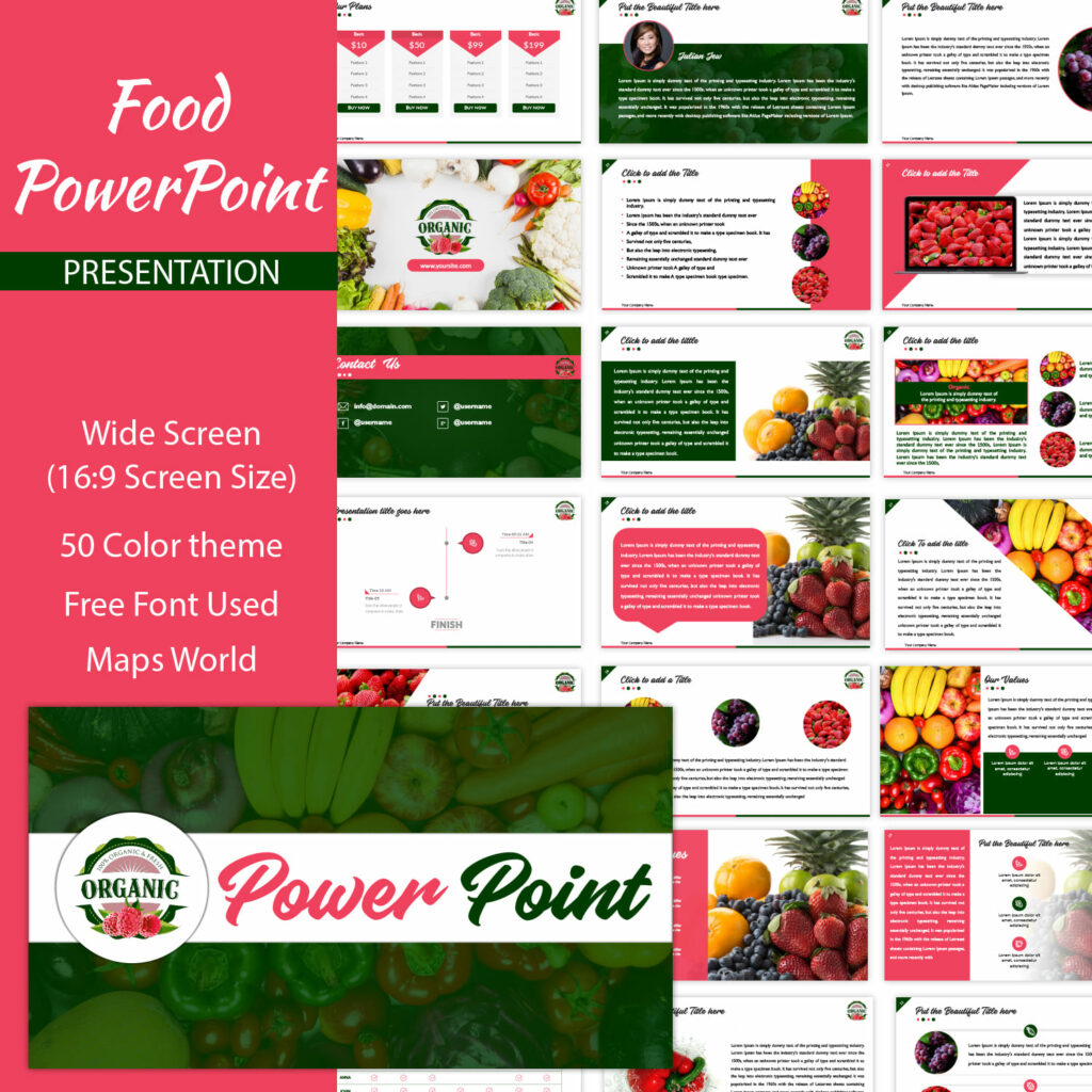 ABOUT FOOD presentation template – MasterBundles