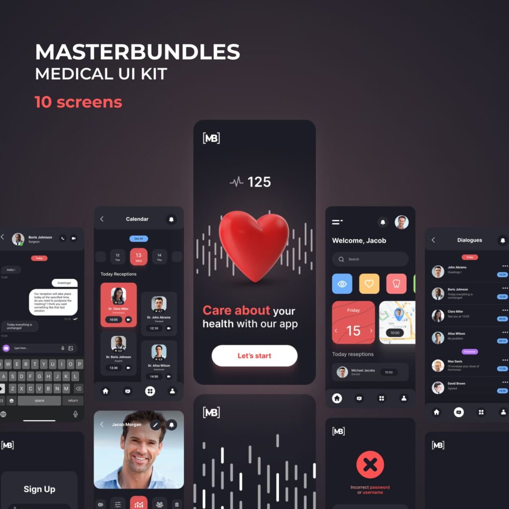 Medical UI Kit – MasterBundles