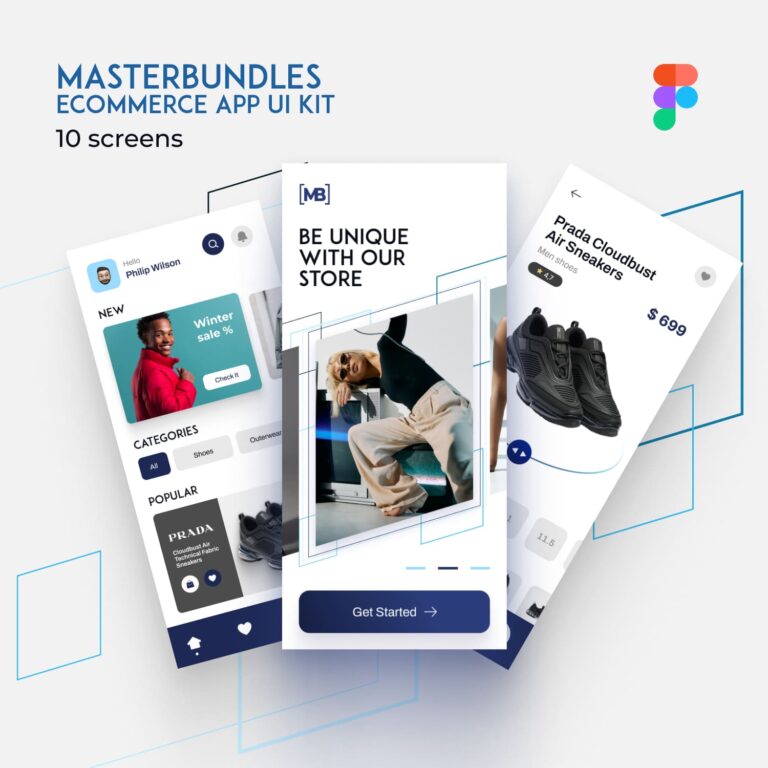 eCommerce App Ui Kit – MasterBundles