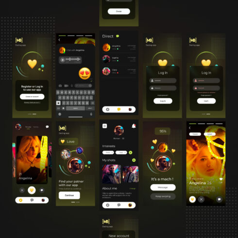 Dating UI Kits Bundle – MasterBundles