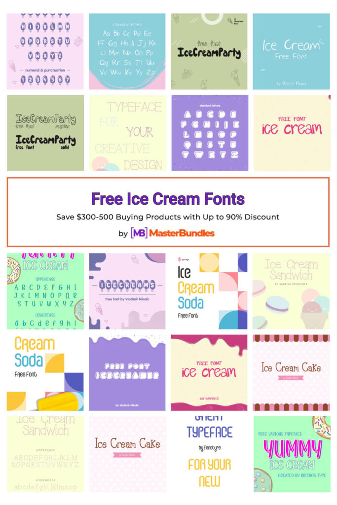 11+ Free Ice Cream Fonts 2024 - MasterBundles