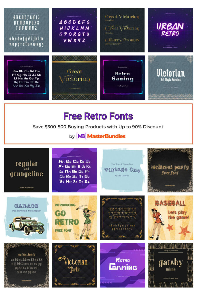 13+ Free Retro Fonts 2024 - MasterBundles