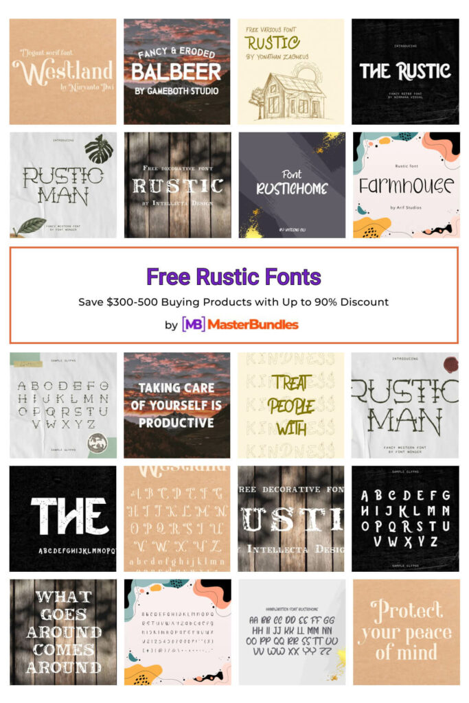 13+ Free Rustic Fonts 2025 - MasterBundles