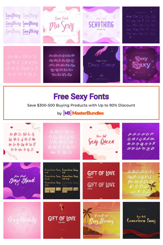 13+ Free Sexy Fonts 2025 - MasterBundles