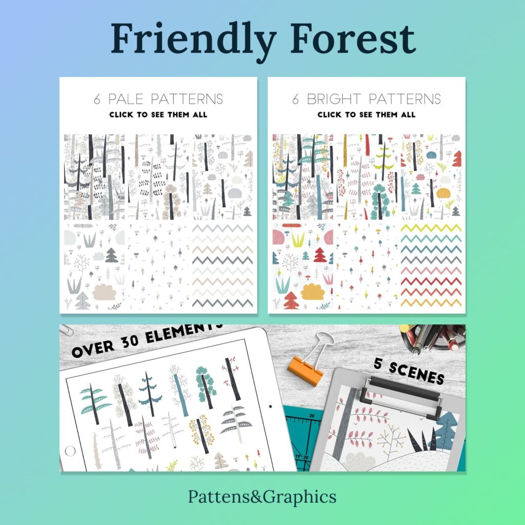 23+ Forest Pattern Digital Bundles for 2025 - MasterBundles