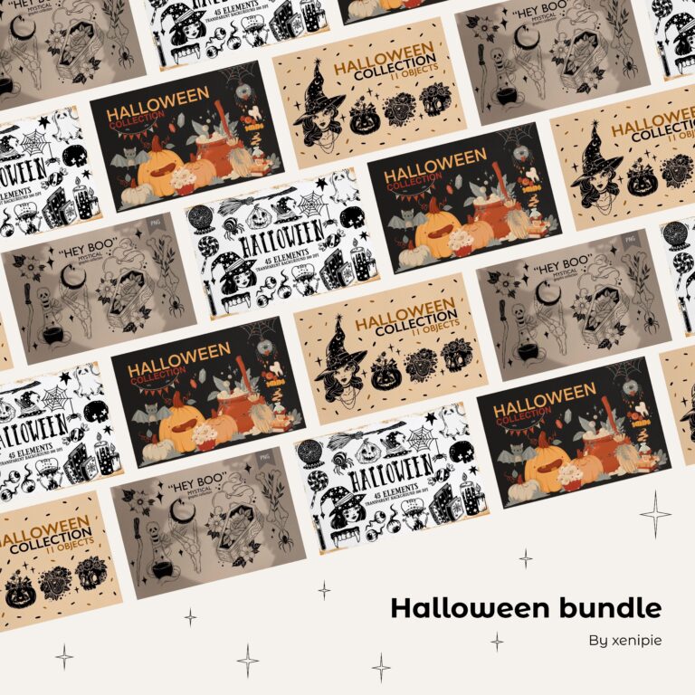Vintage Halloween Clipart – MasterBundles