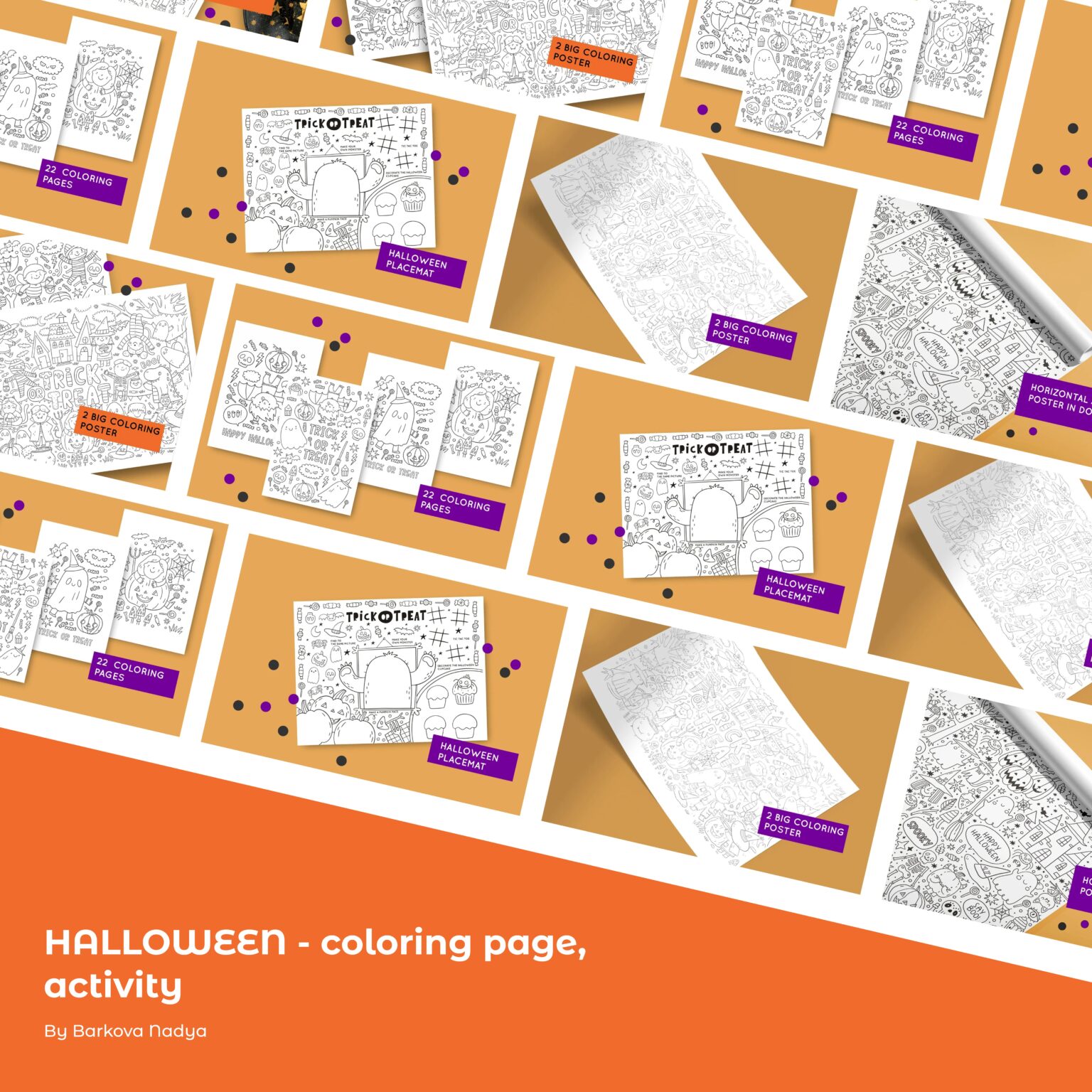 Doodle Halloween Set Clip Art | Master Bundles