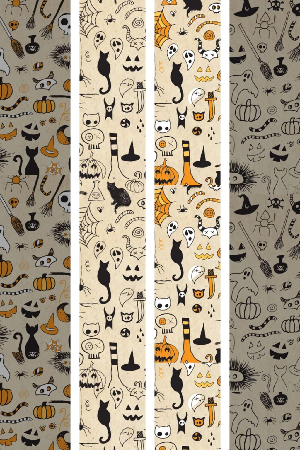 Halloween Doodle Clipart PNG Vector – MasterBundles