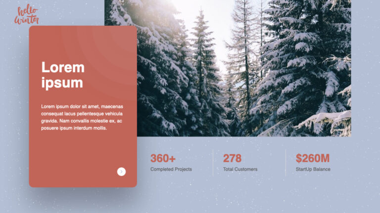 Hello Winter Google Slides Theme: 50 Slides – MasterBundles