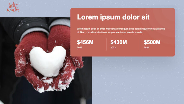 Hello Winter Google Slides Theme: 50 Slides – MasterBundles