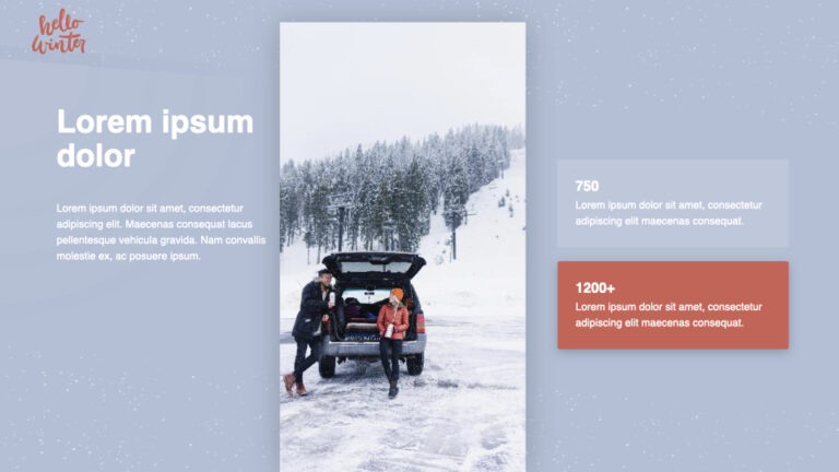 Hello Winter Google Slides Theme: 50 Slides – MasterBundles