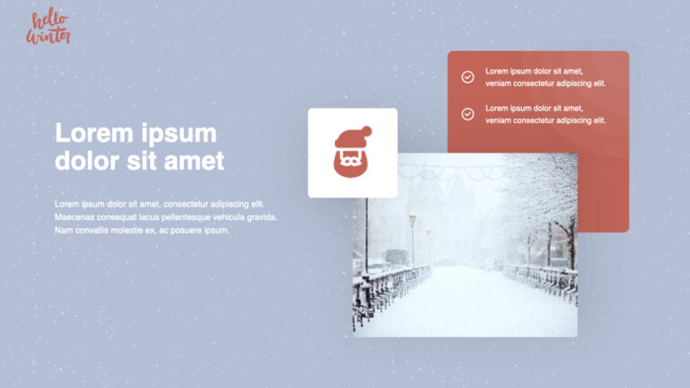 Hello Winter Google Slides Theme: 50 Slides – MasterBundles