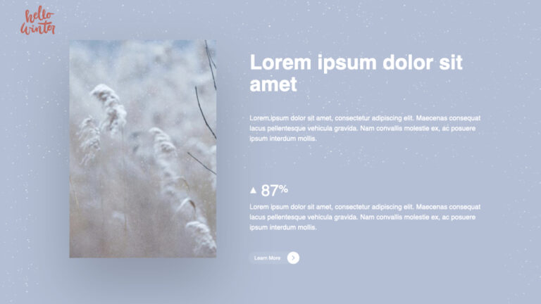 Hello Winter Google Slides Theme: 50 Slides – MasterBundles