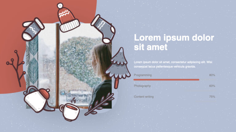 Hello Winter Google Slides Theme: 50 Slides – MasterBundles