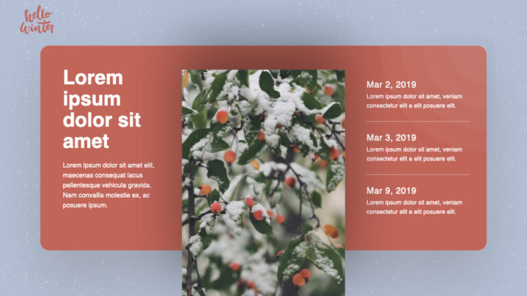 Hello Winter Google Slides Theme: 50 Slides – MasterBundles