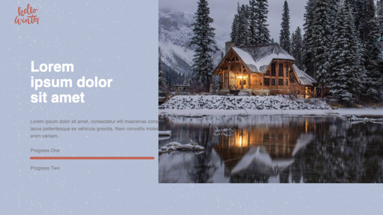 Hello Winter Google Slides Theme: 50 Slides – MasterBundles