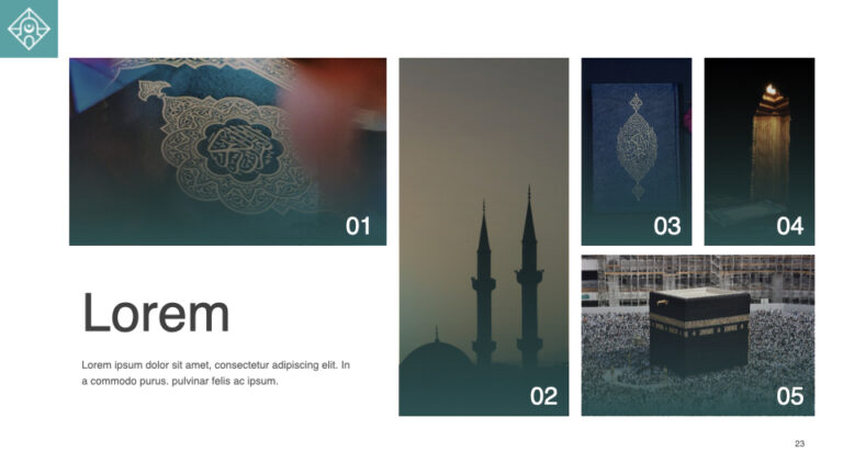 Islamic Presentation Template: 50 Slides PPTX, KEY, Google Slides ...