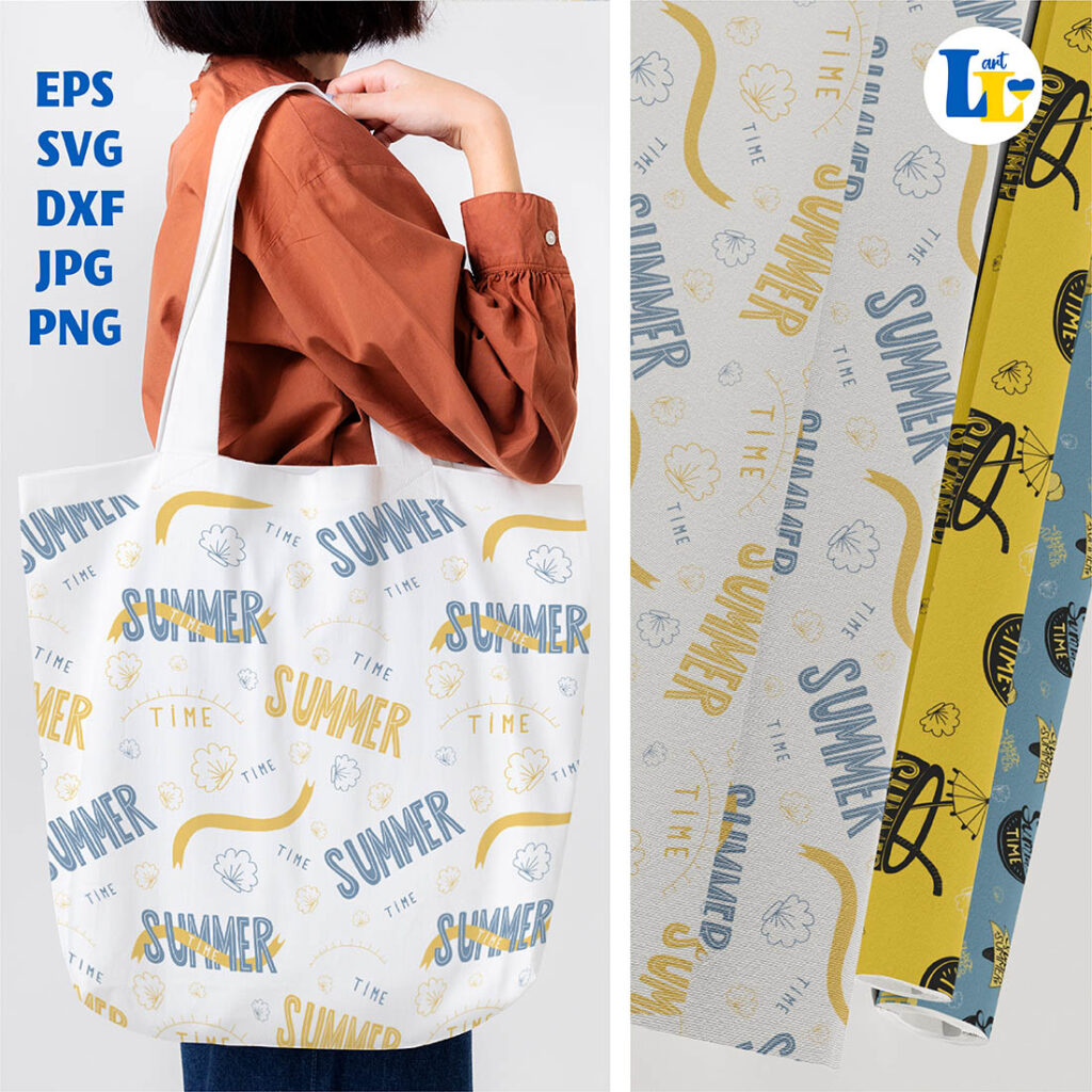 Summer Time Bundle: 12 Vectors and 8 Seamless Pattern - MasterBundles