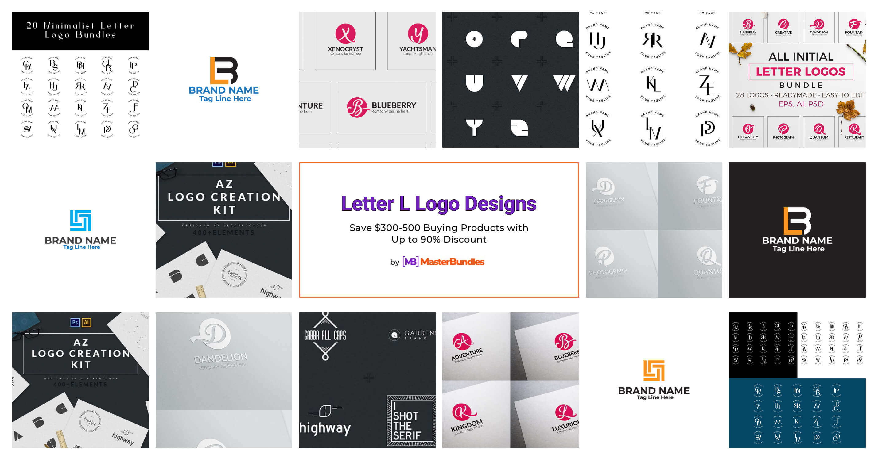 14+ Letter L Logo Designs for 2025 - MasterBundles