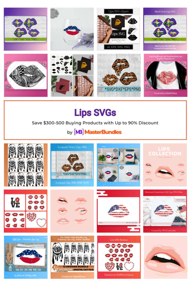 10+ Lips SVG Files & Designs for 2024 - MasterBundles
