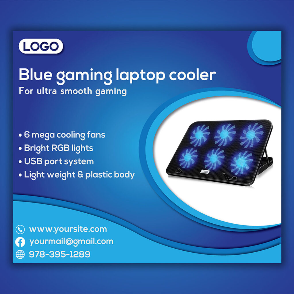 Dynamic Gaming product social media post design template graphics ...