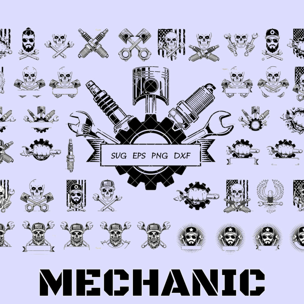 Mechanic Svg Bundle, Mechanic Tools Svg Bundle – MasterBundles