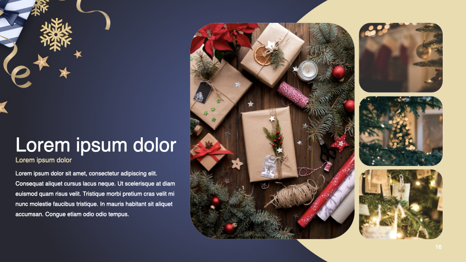 Christmas Day Presentation Template: 50 Slides | Master Bundles