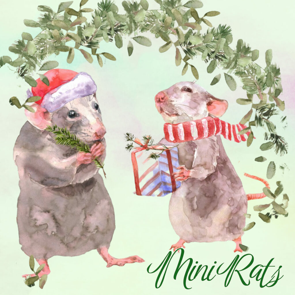 -40% Mini Rats Watercolor Collection – MasterBundles
