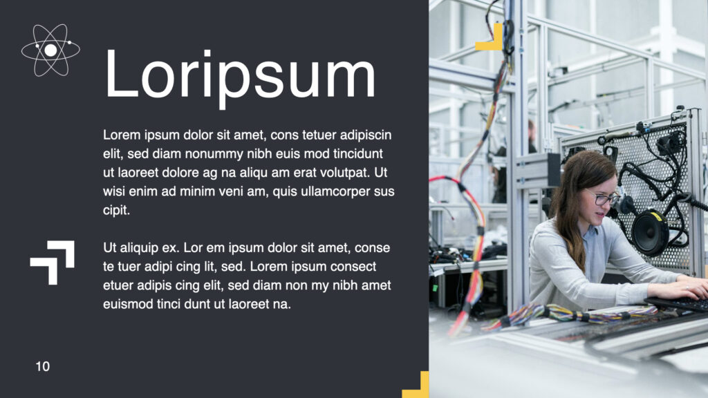 Nanotechnology Presentation Template: 50 Slides PPTX, KEY, Google ...