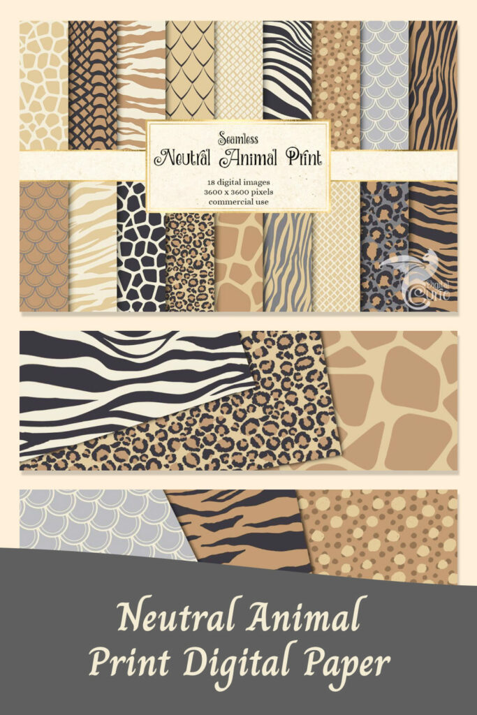 Neutral Animal Print Digital Paper – MasterBundles