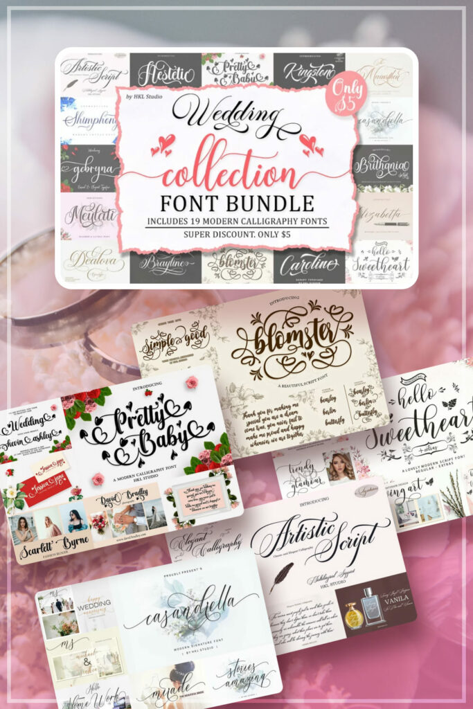 Wedding Collection Font Bundle – MasterBundles