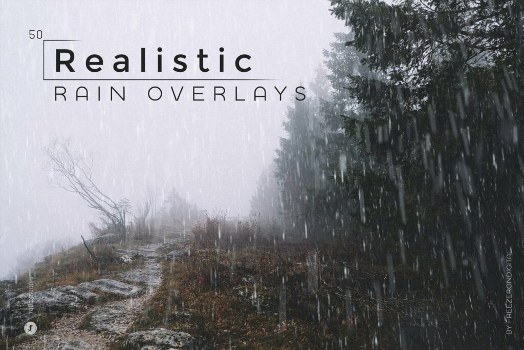 Realistic Rain Overlays – MasterBundles