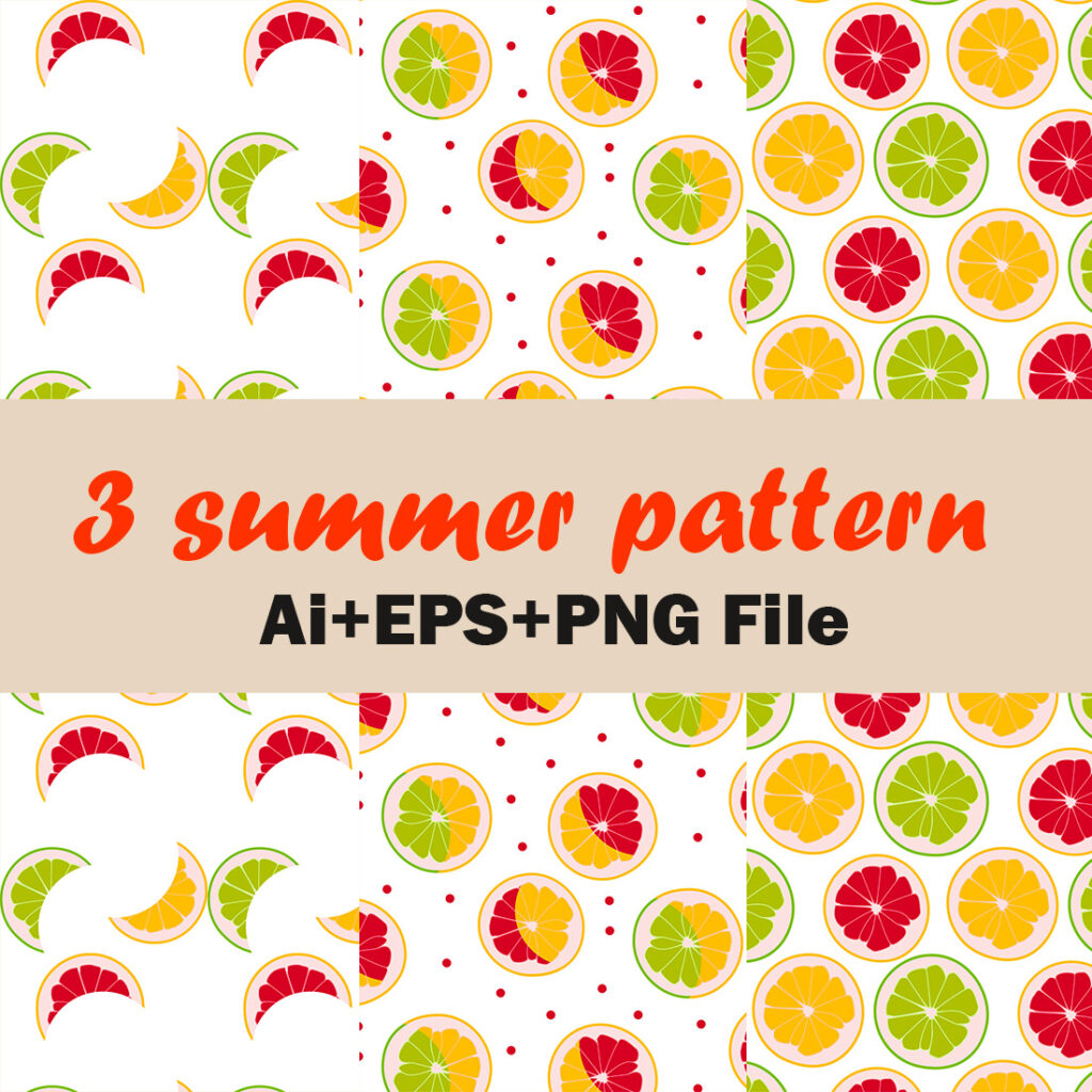 3 Unique Summer Pattern - MasterBundles